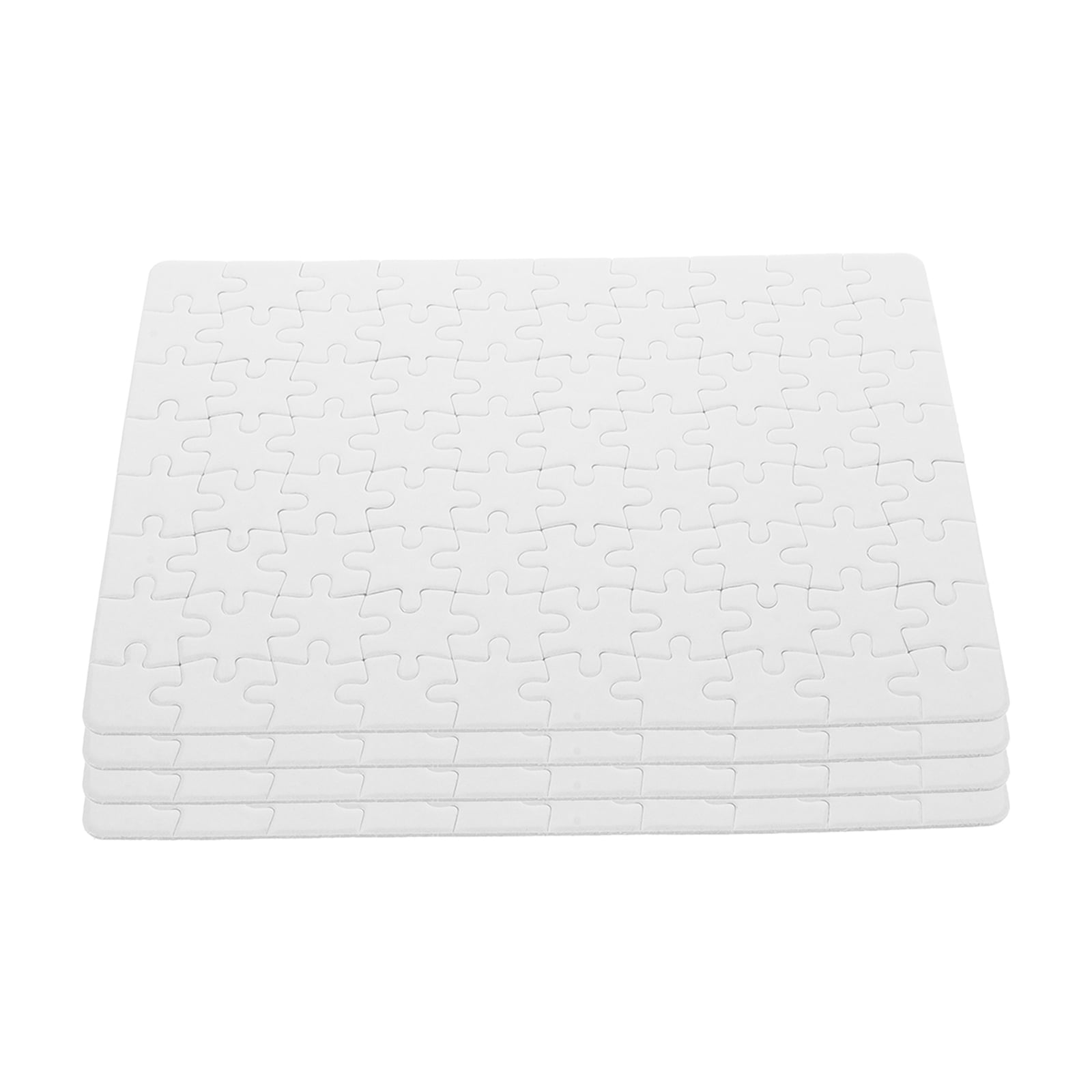 4 Sheets Of White Blank Jigsaw Puzzles For Sublimation Diy Heat ...