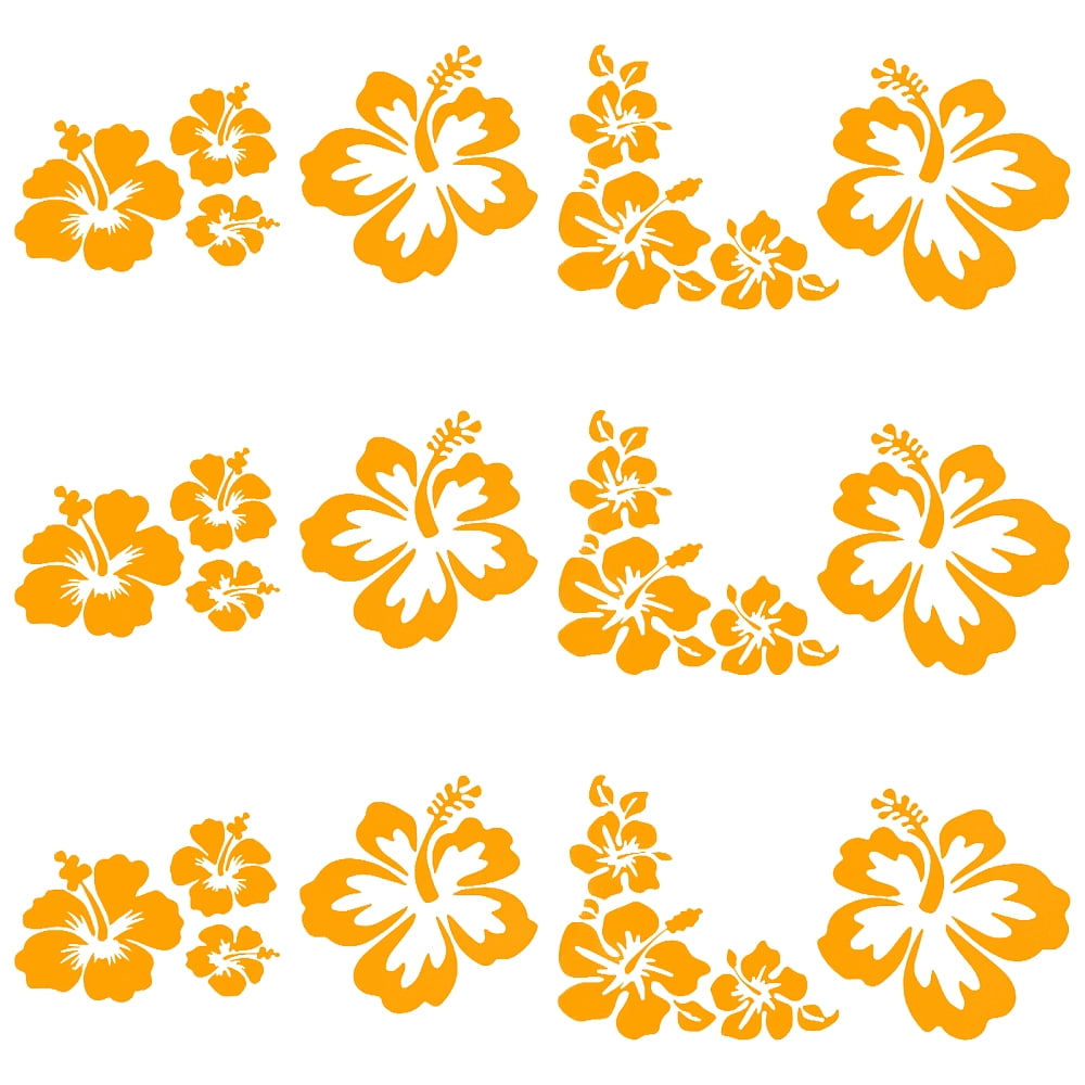 4 Sheets PET Reflective Sticker Car Decoration Flower Car Sticker for ...