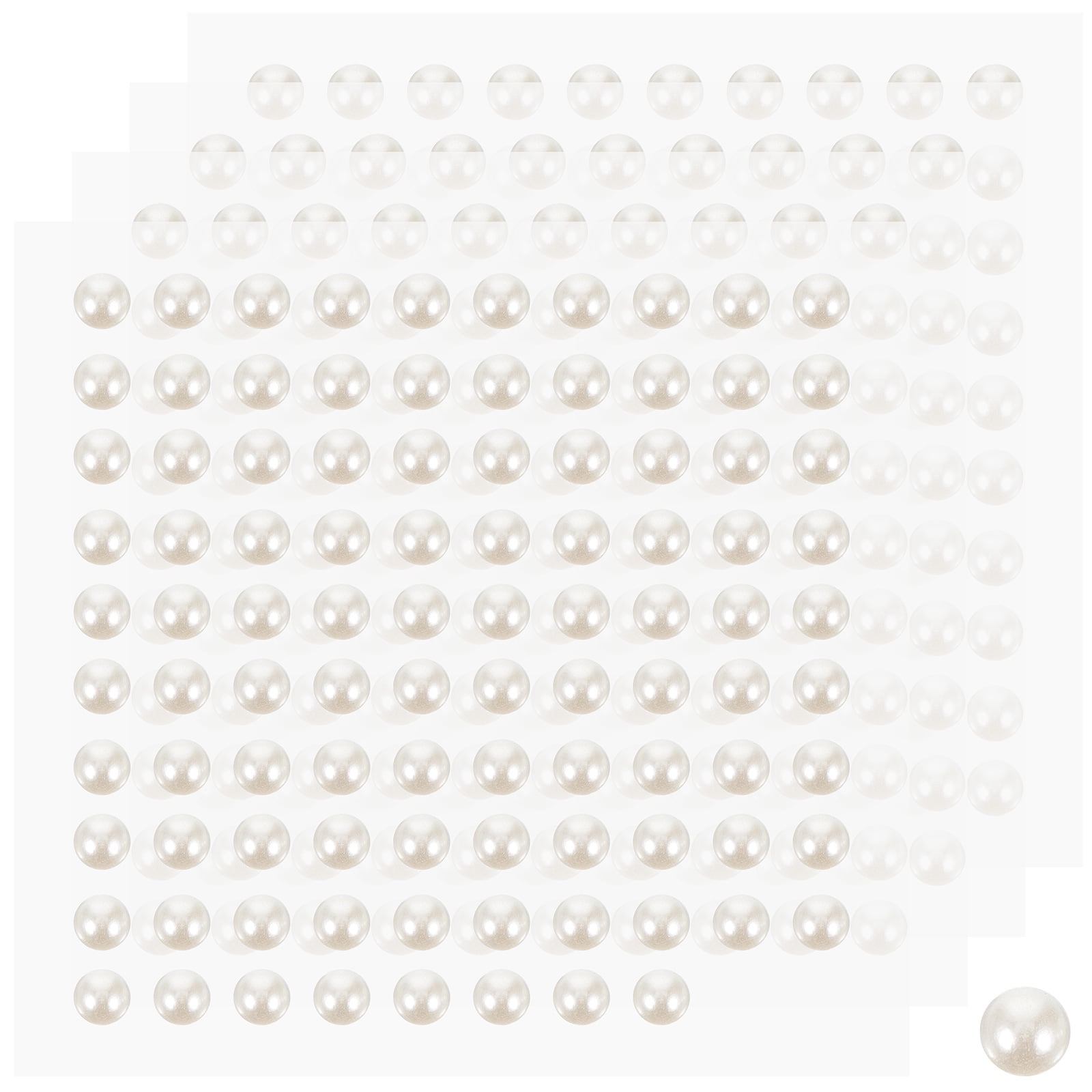 4 Sheets Pearl Sticker Pearl Trim Self-adhesive Stickers Fashion Show ...