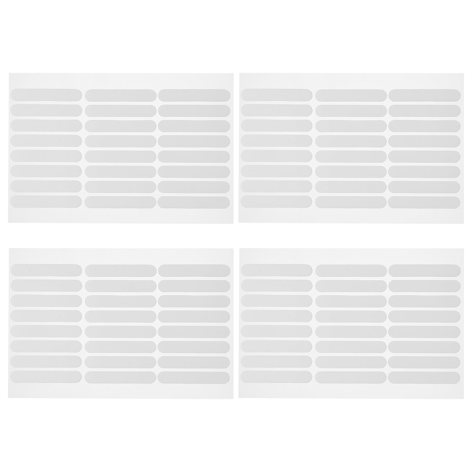 4 Sheets Salon Supply Adhesive Tapes Labels Stickers Manicure ...