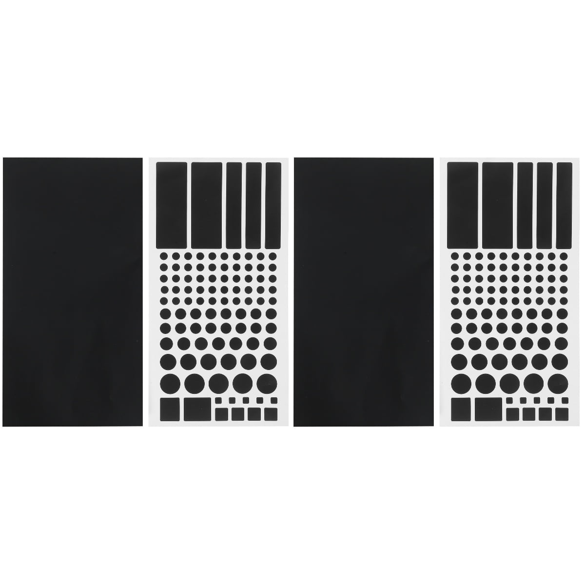 4 Sheets Shading Stickers LED Light Blocking Stickers Routers Shading ...