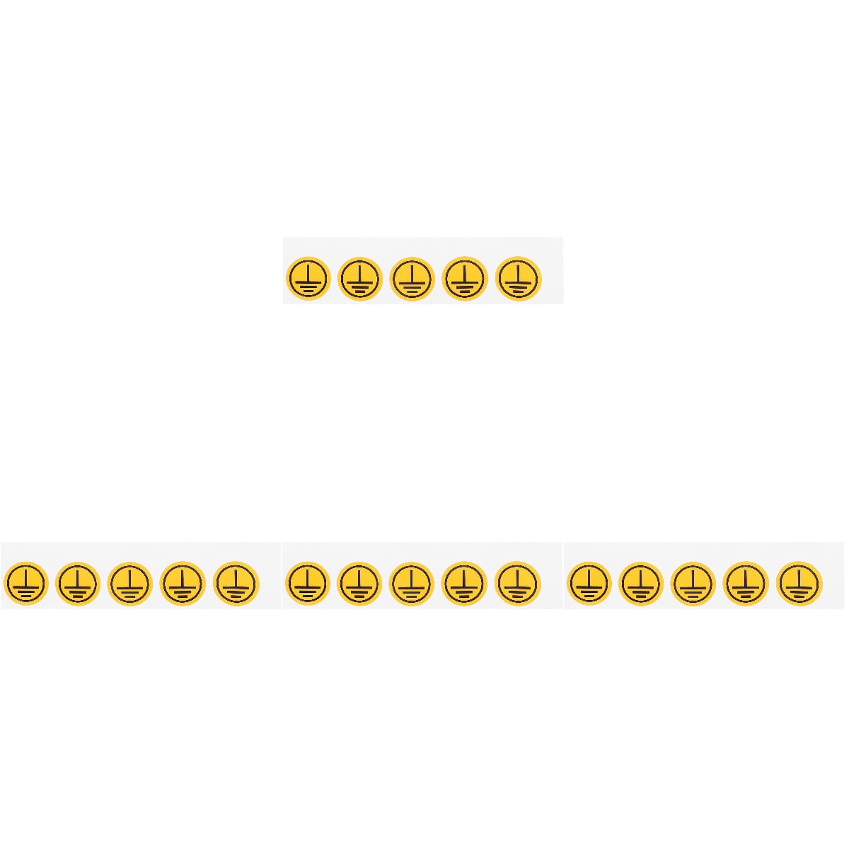 4 Sheets Suffocation Warning Labels Grounding Symbol Decals Stickers ...