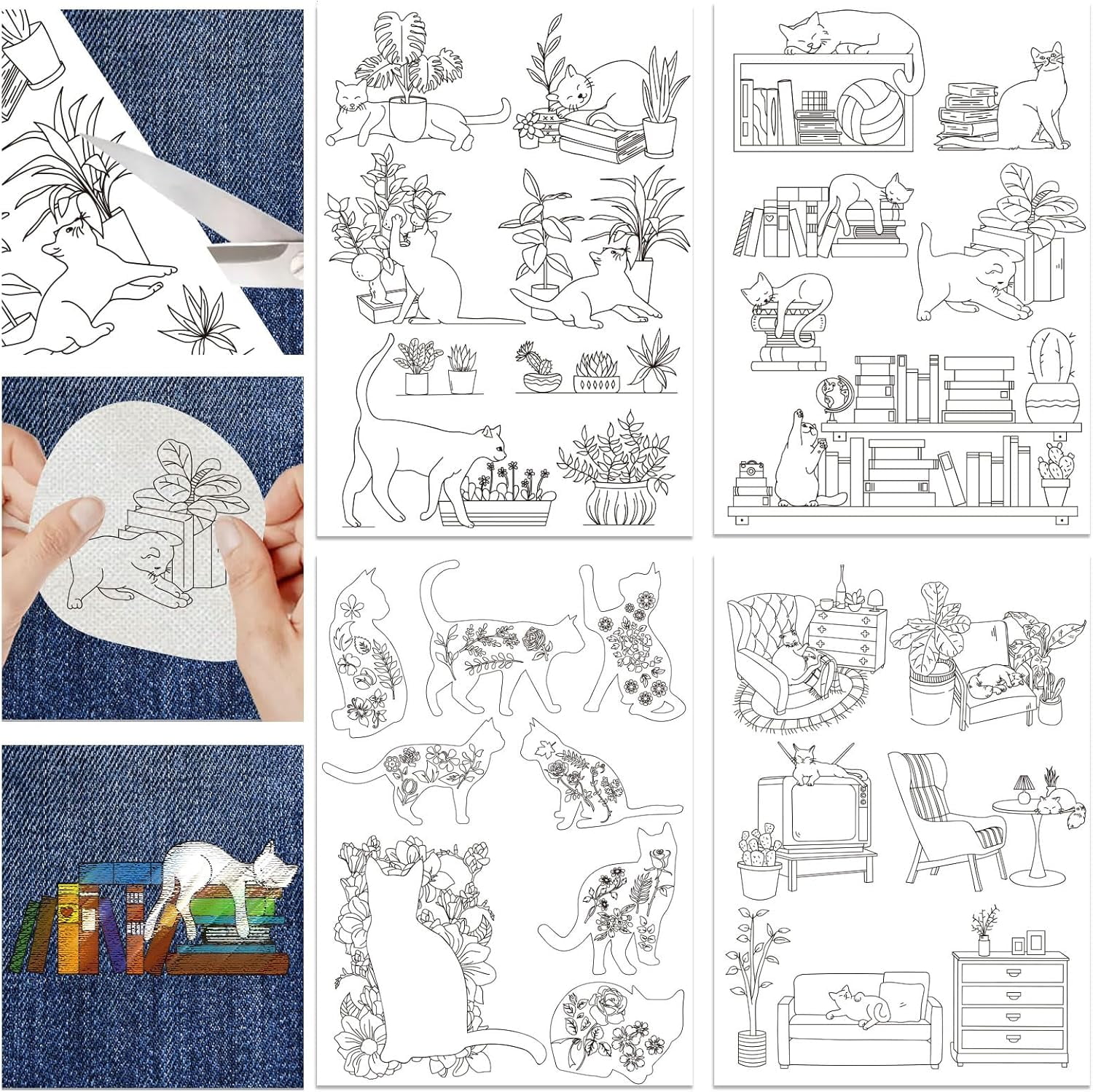 4 Sheets Water Soluble Embroidery Stabilizers 11.69x8.27 Inches Stick ...