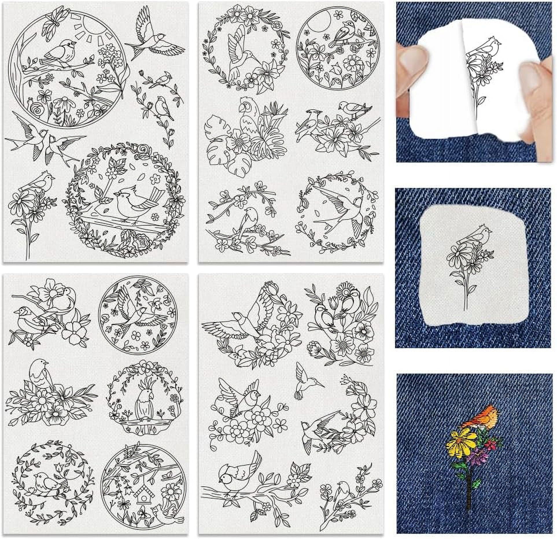 4 Sheets Water Soluble Embroidery Stabilizers Water Soluble Stabilizer ...