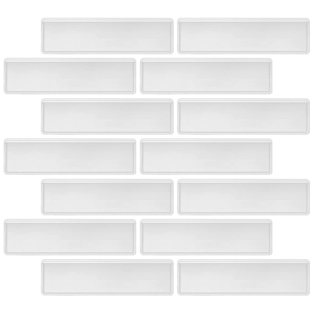 4 Sheets Waterproof Self-adhesive Transparent Label Shelf Storage ...