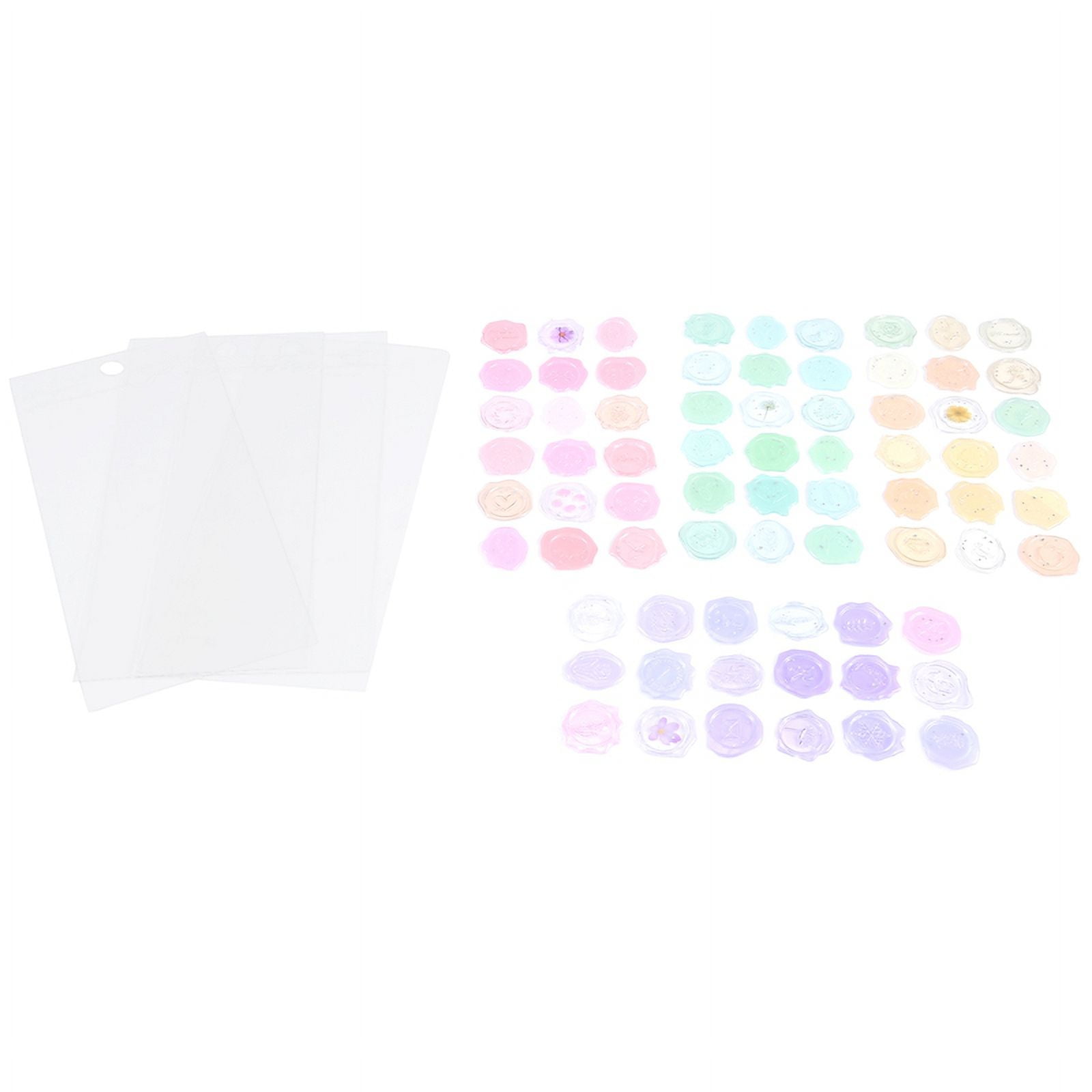 4 Sheets Wax Seal Stamp Stickers DIY Scrapbooking Journal Planner ...