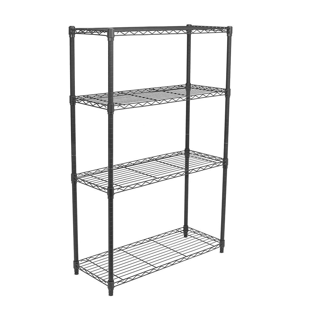 4-Shelf Adjustable Wire Shelving, Heavy Duty Storage Shelving, 36" W x ...