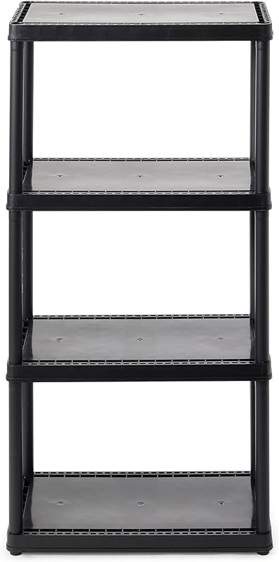 4 Shelf Fixed Height Solid Light Duty Storage Unit 12 x 24 x 48" for ...