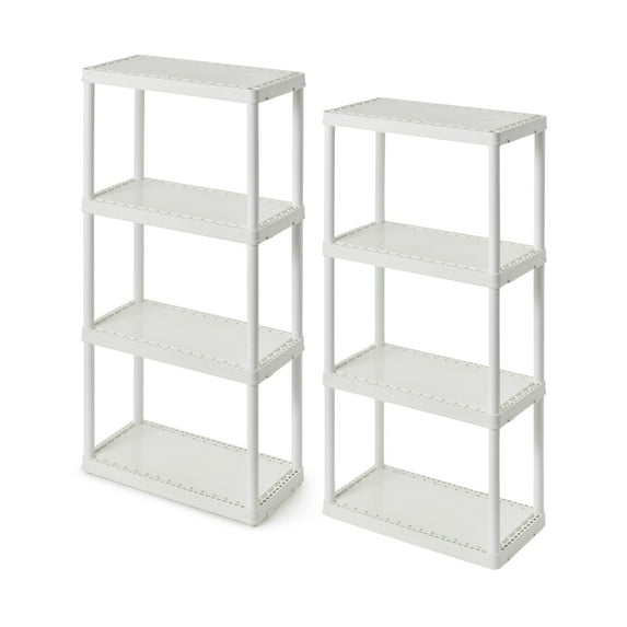 4 Shelf Fixed Height Solid Light Duty Storage Unit 12 x 24 x 48 for ...