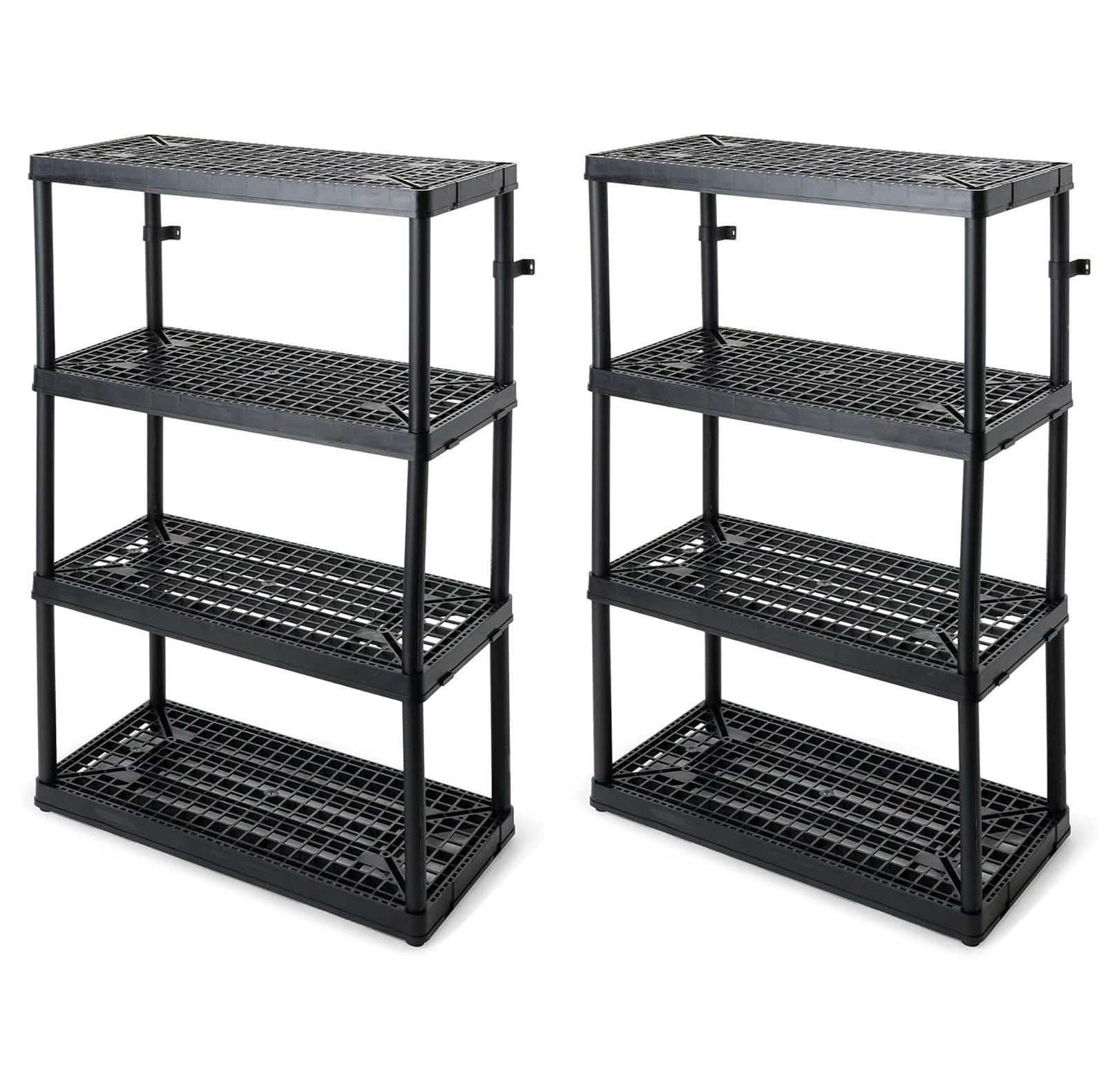 4 Shelf Fixed Height Ventilated Heavy Duty Storage Unit 18 x 36 x 54.5 ...