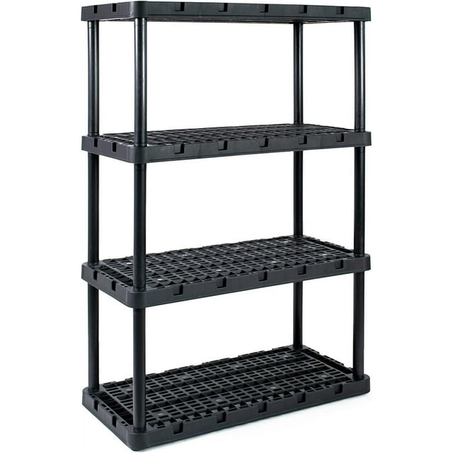 4 Shelf Fixed Height Ventilated Heavy Duty Storage Unit 18 x 36 x 54.5 ...