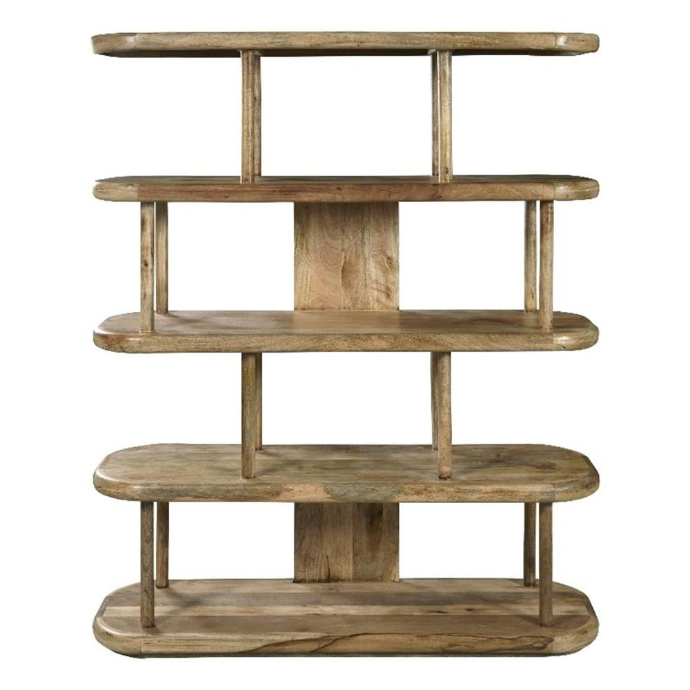 4-Shelf Open Display Wood Bookcase in Natural by Pulaski Furniture ...