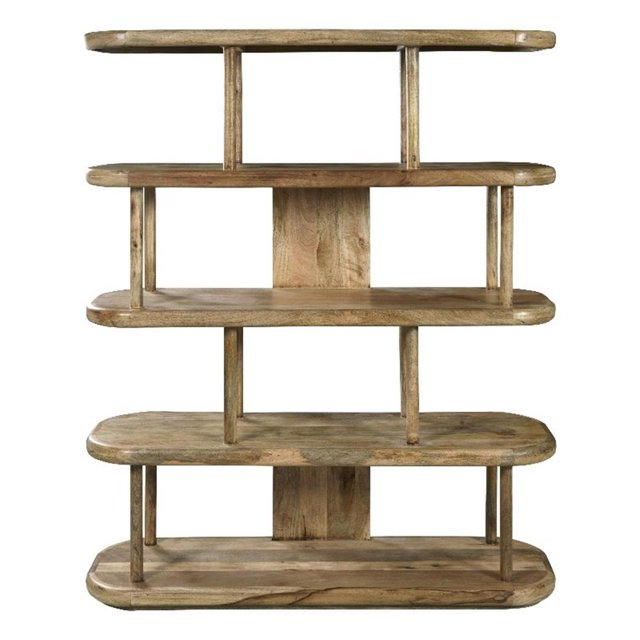 4-Shelf Open Display Wood Bookcase in Natural by Pulaski Furniture ...