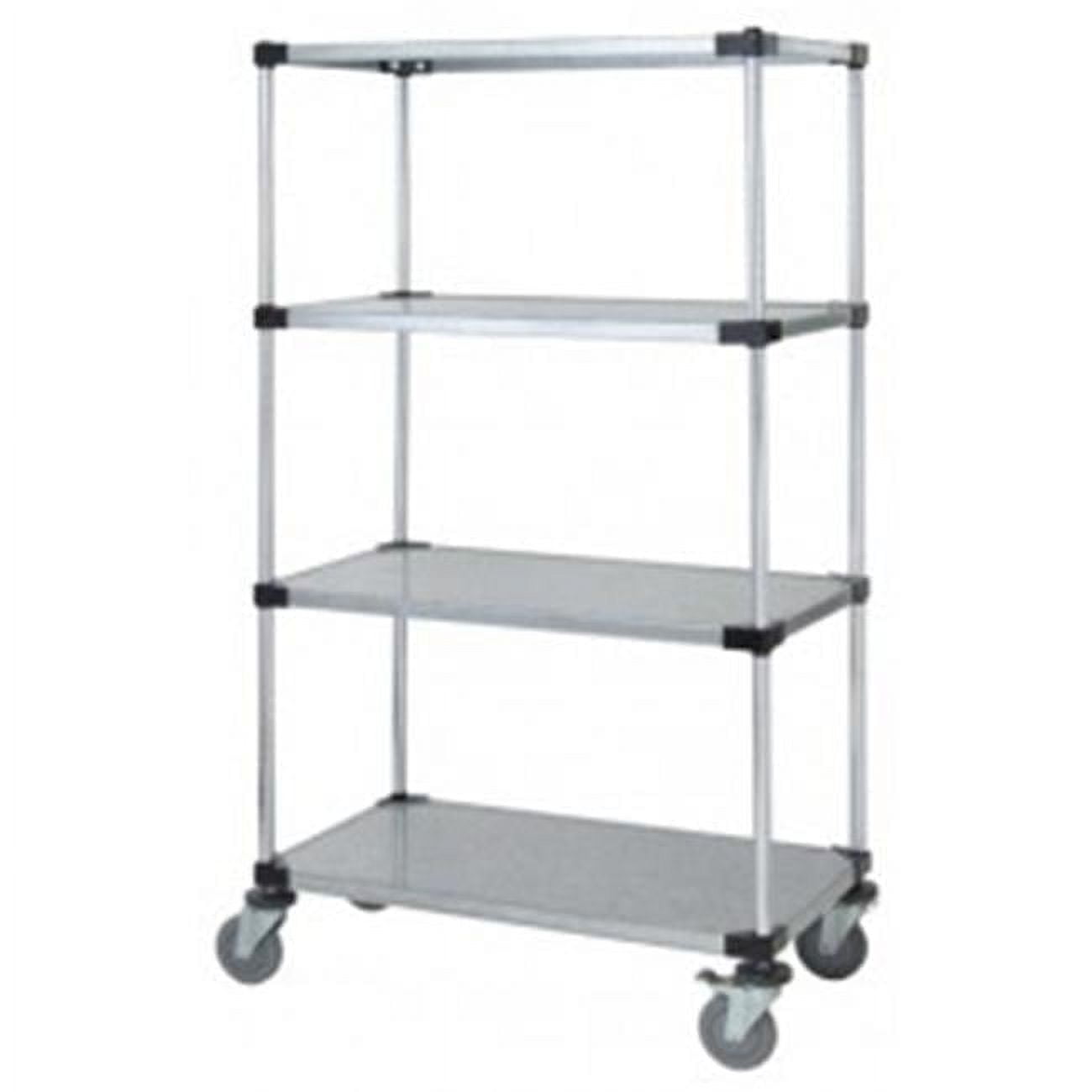 4-Shelf Solid Shelving Stem Caster Cart 74 in. - Walmart.com