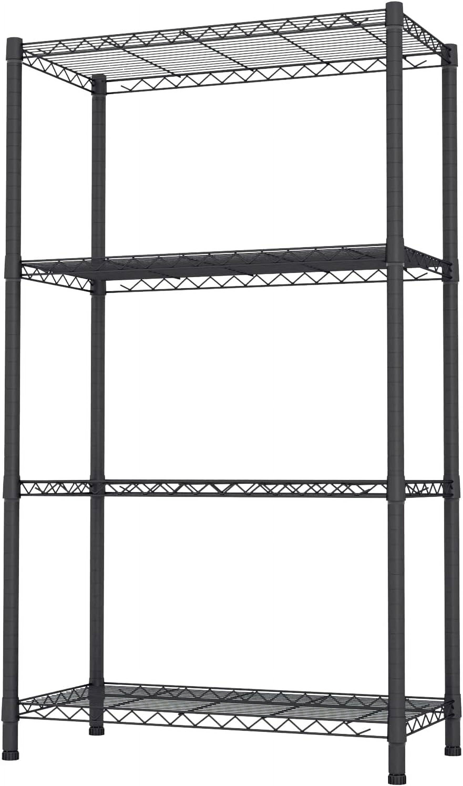 4 Shelves Garage Shelving Wire Shelf Rack1400lbs 36" W x 14" D x 54" H ...