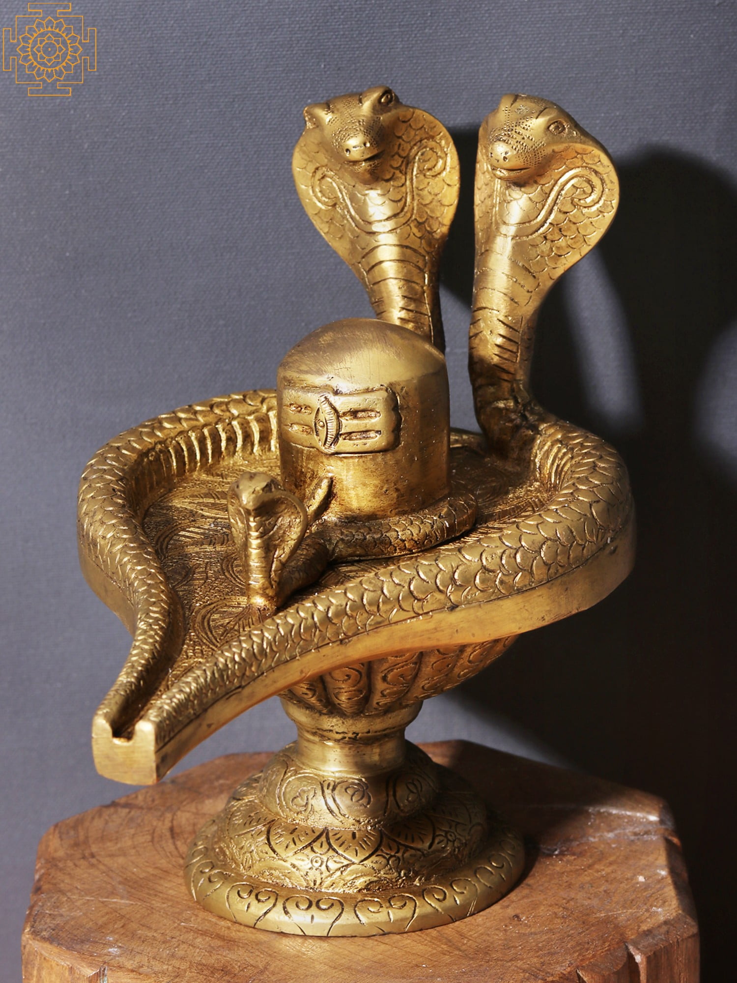 4" Shiva Linga in Brass | Handmade Statues | Made in India - Brass ...