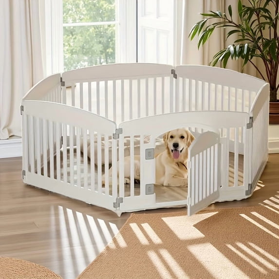 4 Side/6 Side Dog Pen - With Non-Slip Bottom, Portable Indoor ...