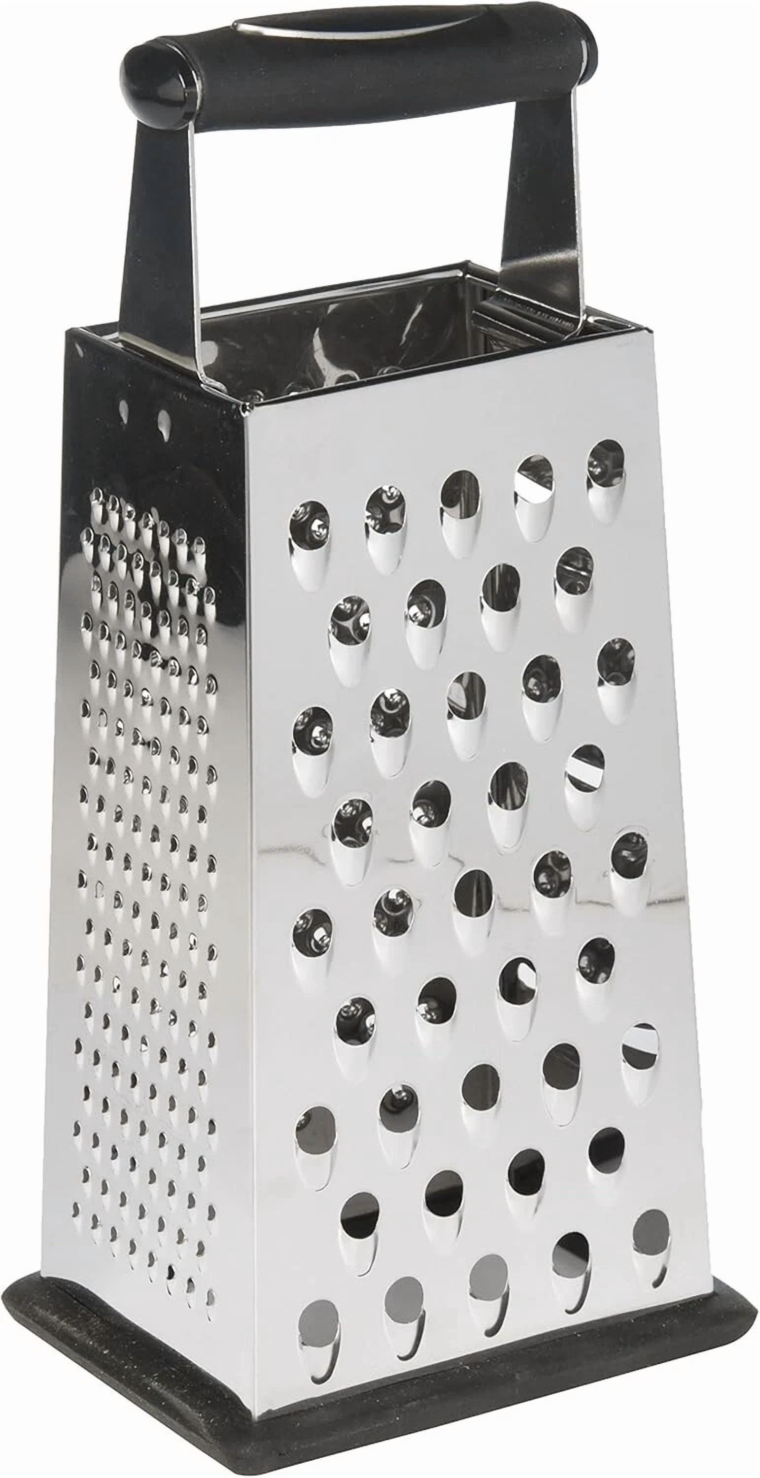 4 Sided 10" Box Cheese Grater (Premium Strength Stainless Steel ...