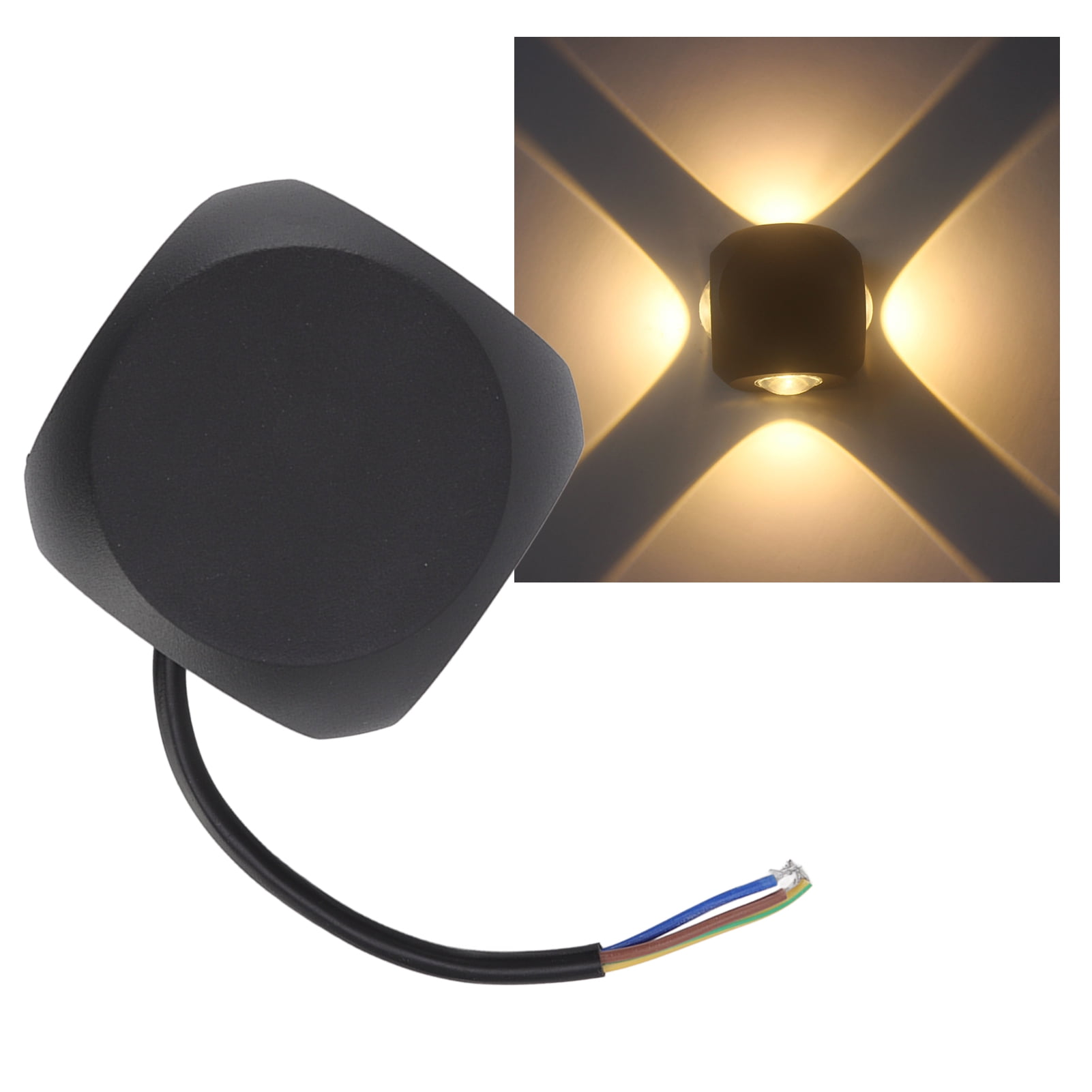 4,Sided LED Wall Light, Waterproof Design, Warm Glow For Kitchen ...