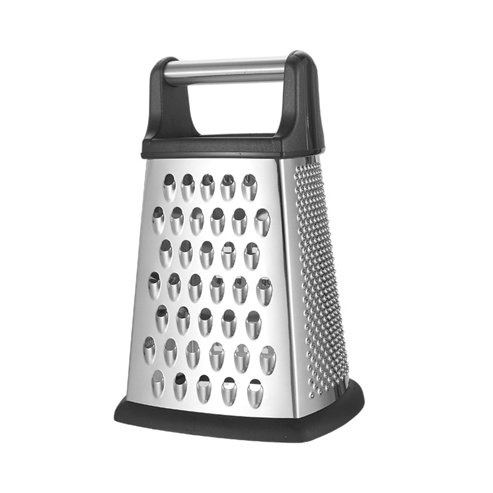 4 Sided Stainless Steel Box Grater with Handle for Vegetables Ginger ...