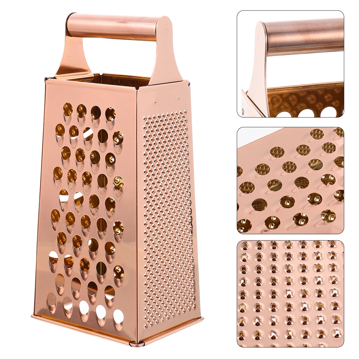 4-Sided Stainless Steel Box Grater with Storage Container Home Kitchen ...