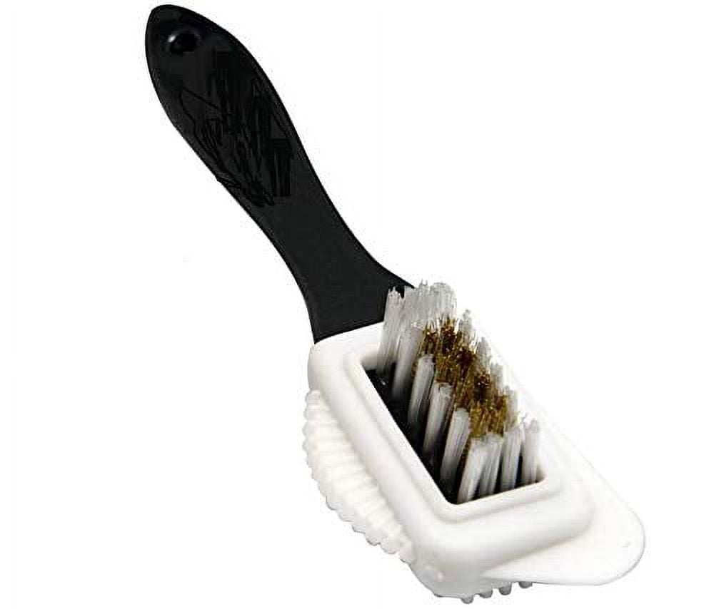 Suede & Nubuck 4-Way Leather Brush Cleaner, Brass and Nylon Bristle ...