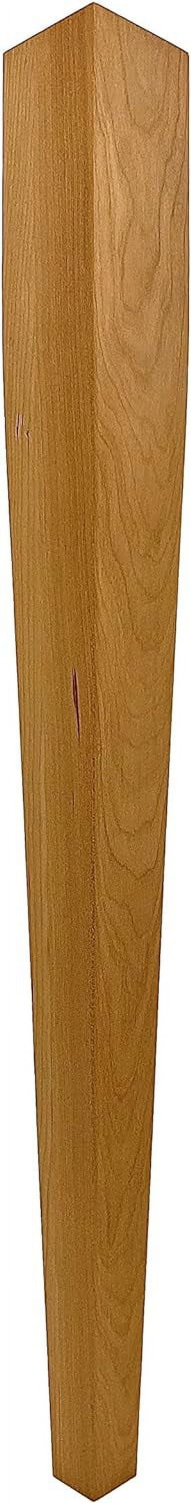 4 Sided Tapered Oak Wood Dining Table Leg - 29" Tall x 2 3/4" Wide ...