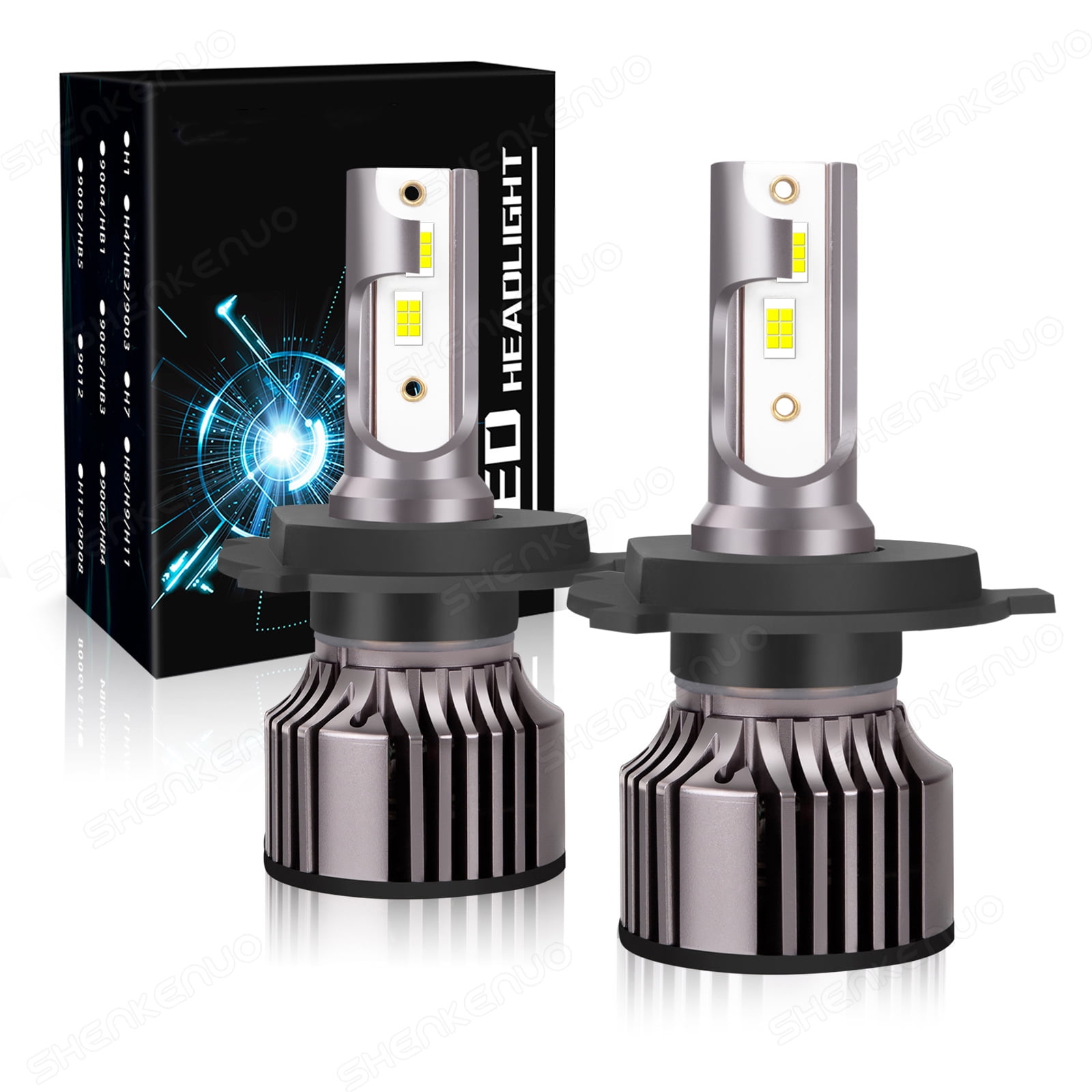 4 Sides 9003 headlight bulbs For Hyundai Accent - Walmart.com