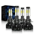 4-Sides Combo 9005 9006 Hi/Lo Beam LED Headlight Bulb 6000K 4Pcs,k9 ...