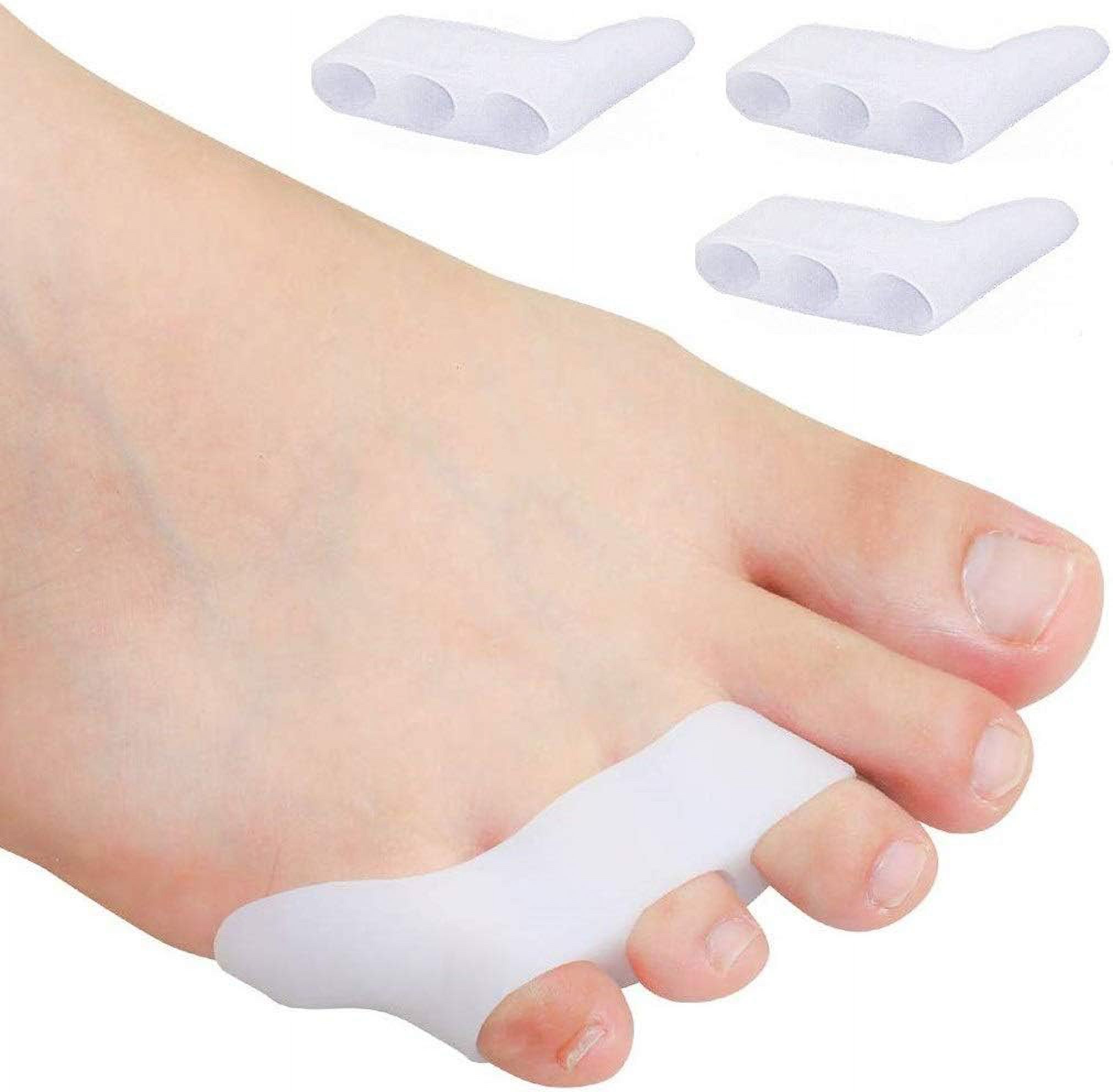 4 Silicone Toe Separators Friction Protection for Bunion for Hallux ...