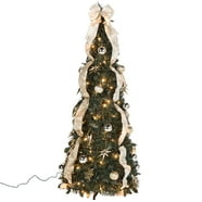 Holiday PeakTM 4' Artificial Christmas Pull-Up Tree, Snow Frosted ...