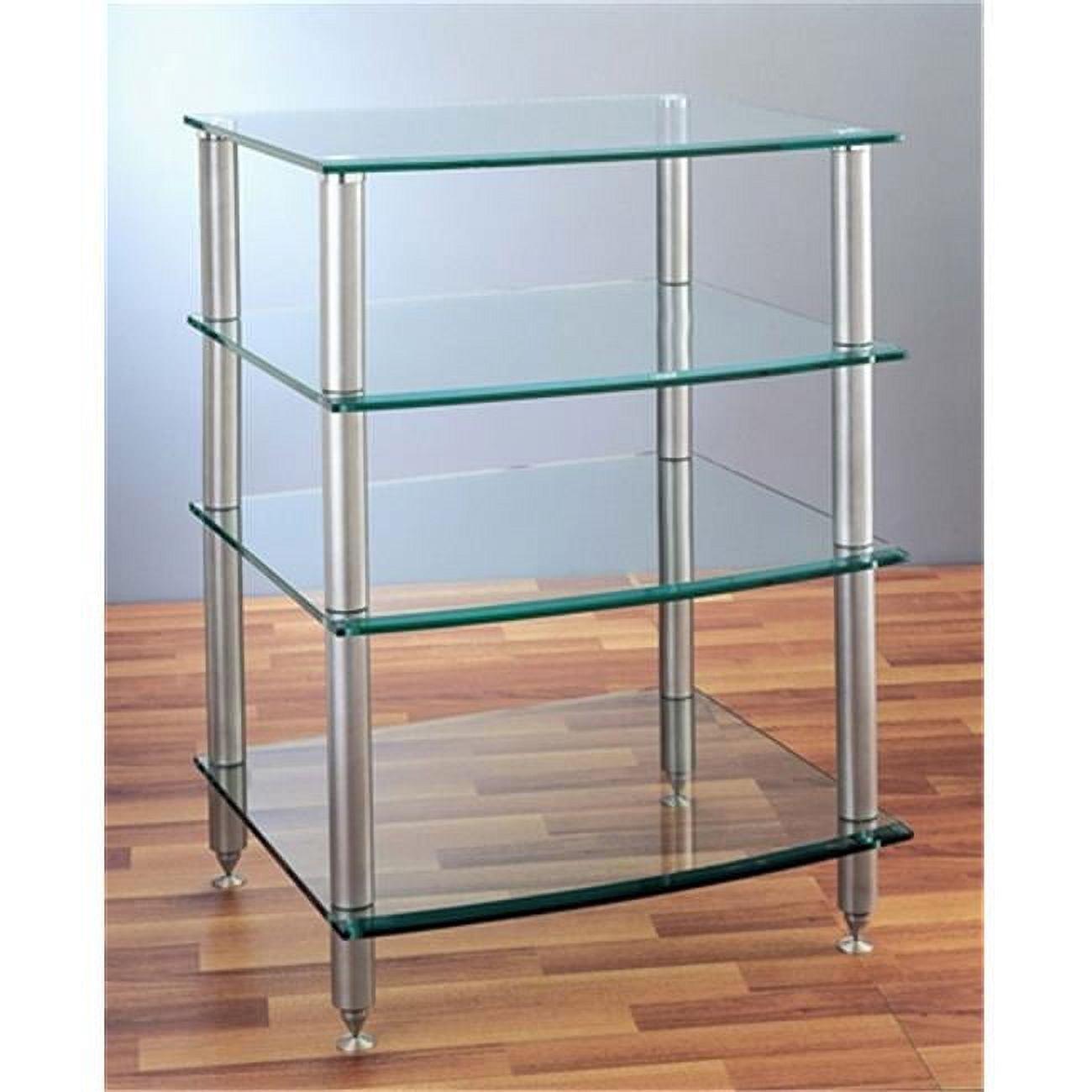 4 Silver Poles 1 Glass Shelf 11.5 in. Additional Shelf - Walmart.com