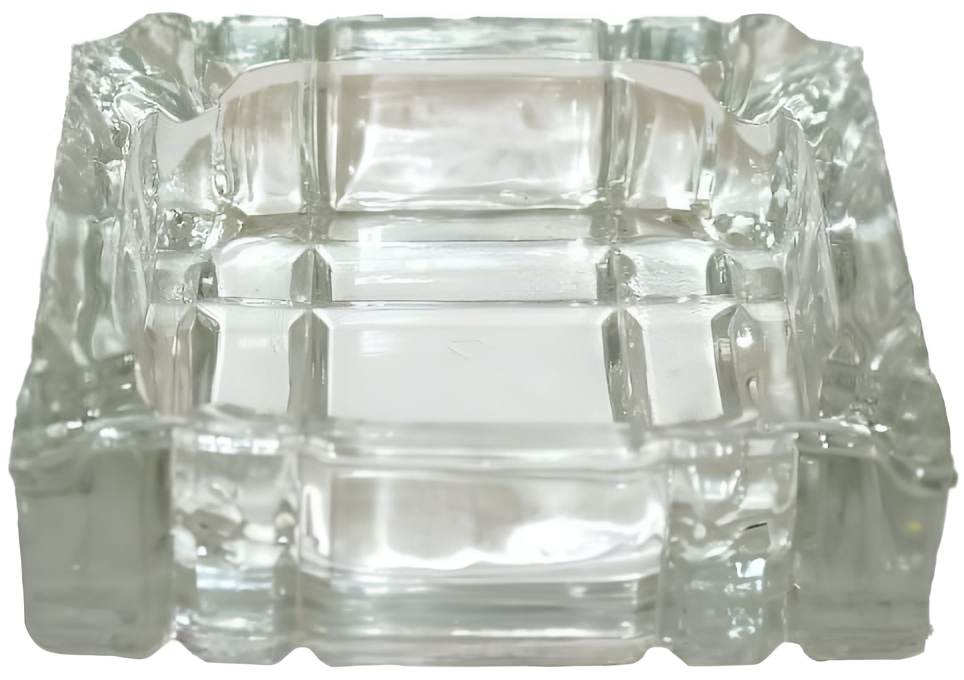 4" Simple Style Square Glass Ashtray - Walmart.com