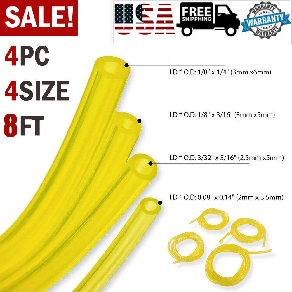 4 Size Fuel Line Hose 32 Feet Petrol Tubing Forchainsaw Common ...
