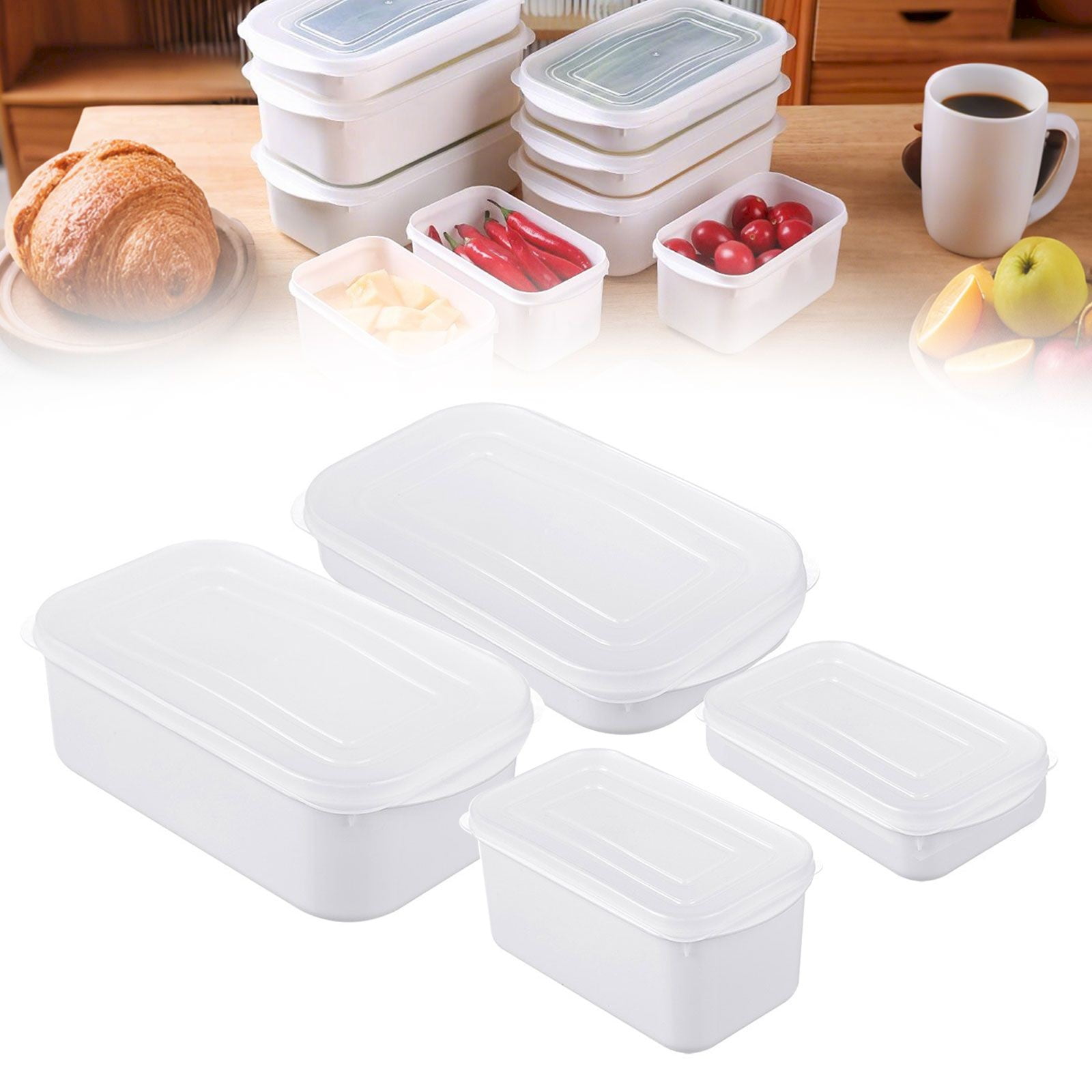 4-Size Microwave Lunch Box Set, Insulated Stackable Food Containers for ...