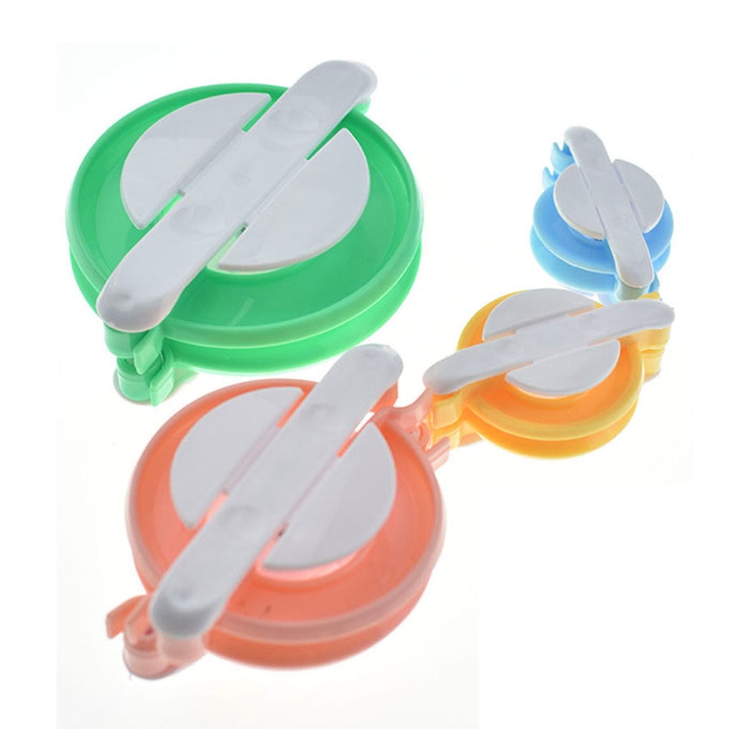 4-Size Pom Pom Maker Set – Plastic Fluff Ball Weaver & Needle Kit for ...