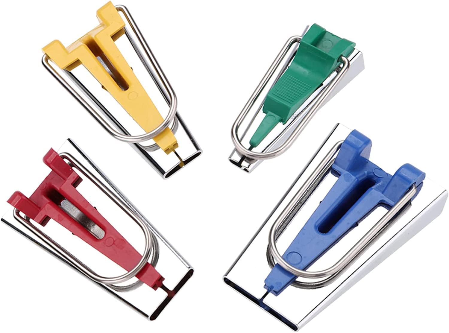 Bias Tape Maker Set 4 Size/Set 6/12/18/25mm Fabric Bias Tape Maker Folder Kit DIY Sewing Quilg ...