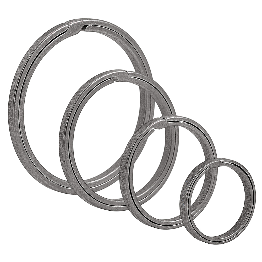 4 Size Titanium Key Rings Heavy Duty Split Rings Quick Release Key Ring ...