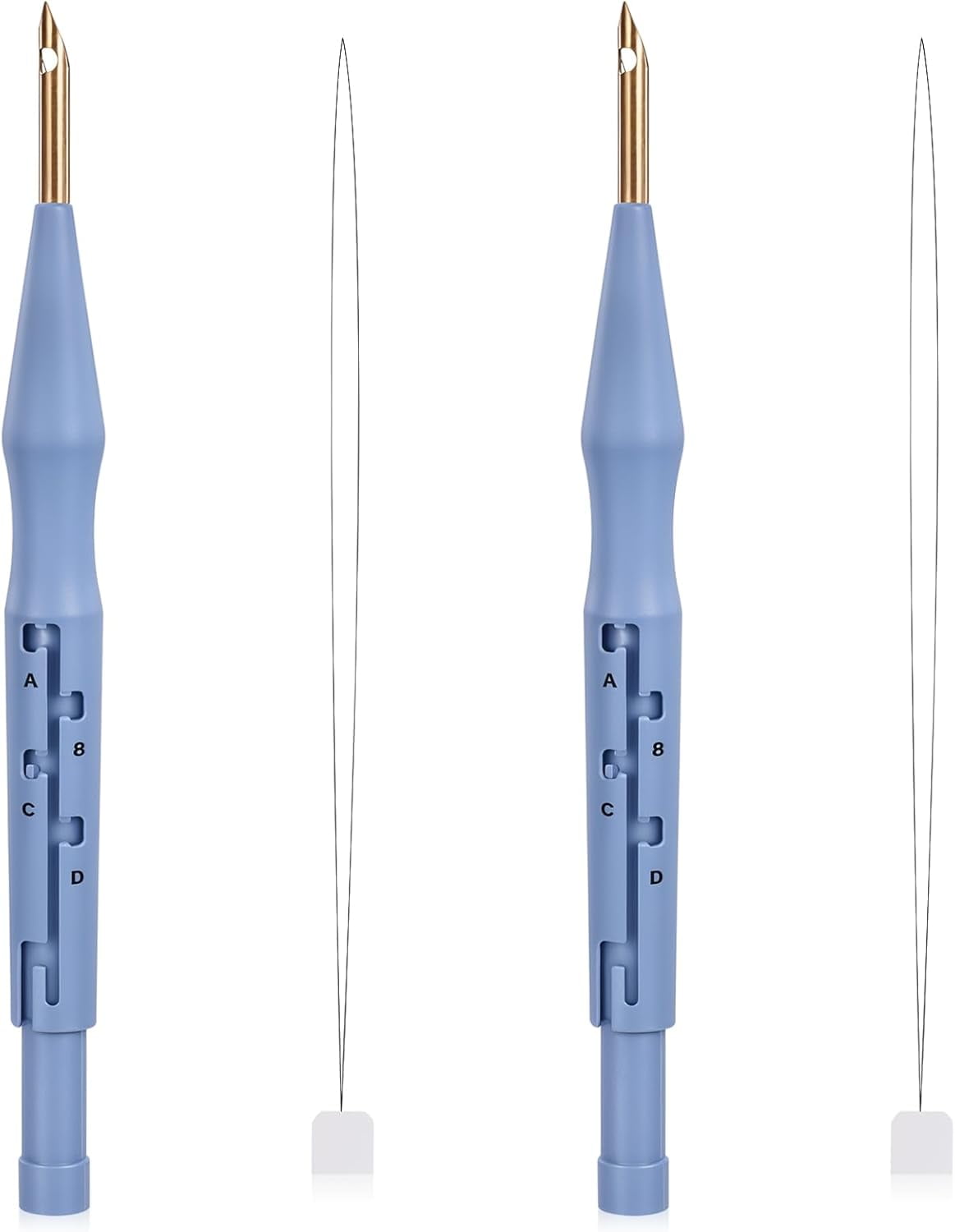 4 Sizes Adjustable Embroidery Punch Needle Pen Tool 2 Sets Punch Needle ...