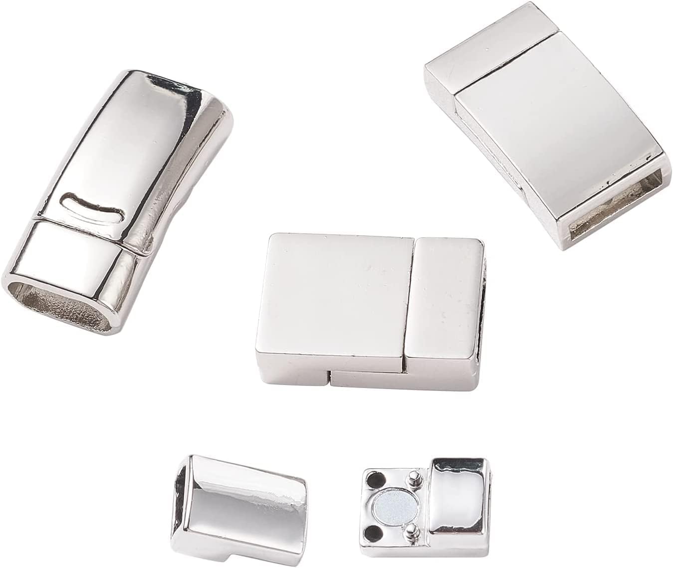 4 Sizes Alloy Clasp and Closure Magnetic End Flat Magnetic Clasps ...