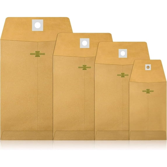 4 Sizes Clasp Envelopes Kraft Paper Catalog Clasp Envelope with Closure ...
