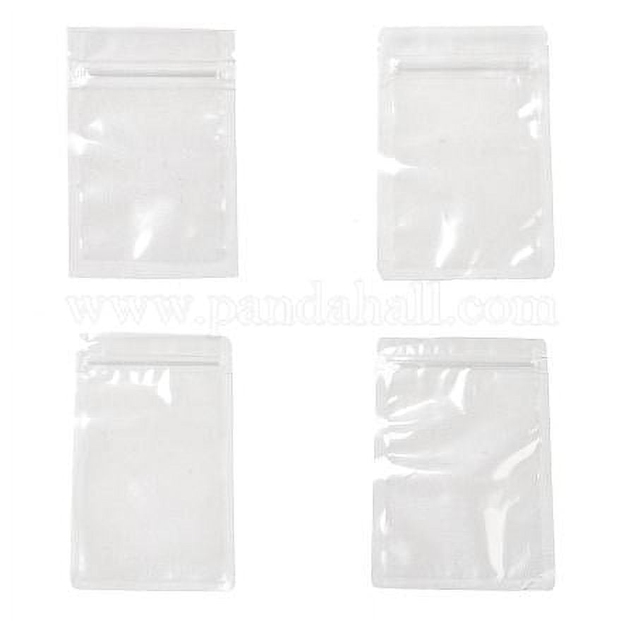 4 Sizes Food grade Transparent PET Plastic Zip Lock Bags Resealable ...