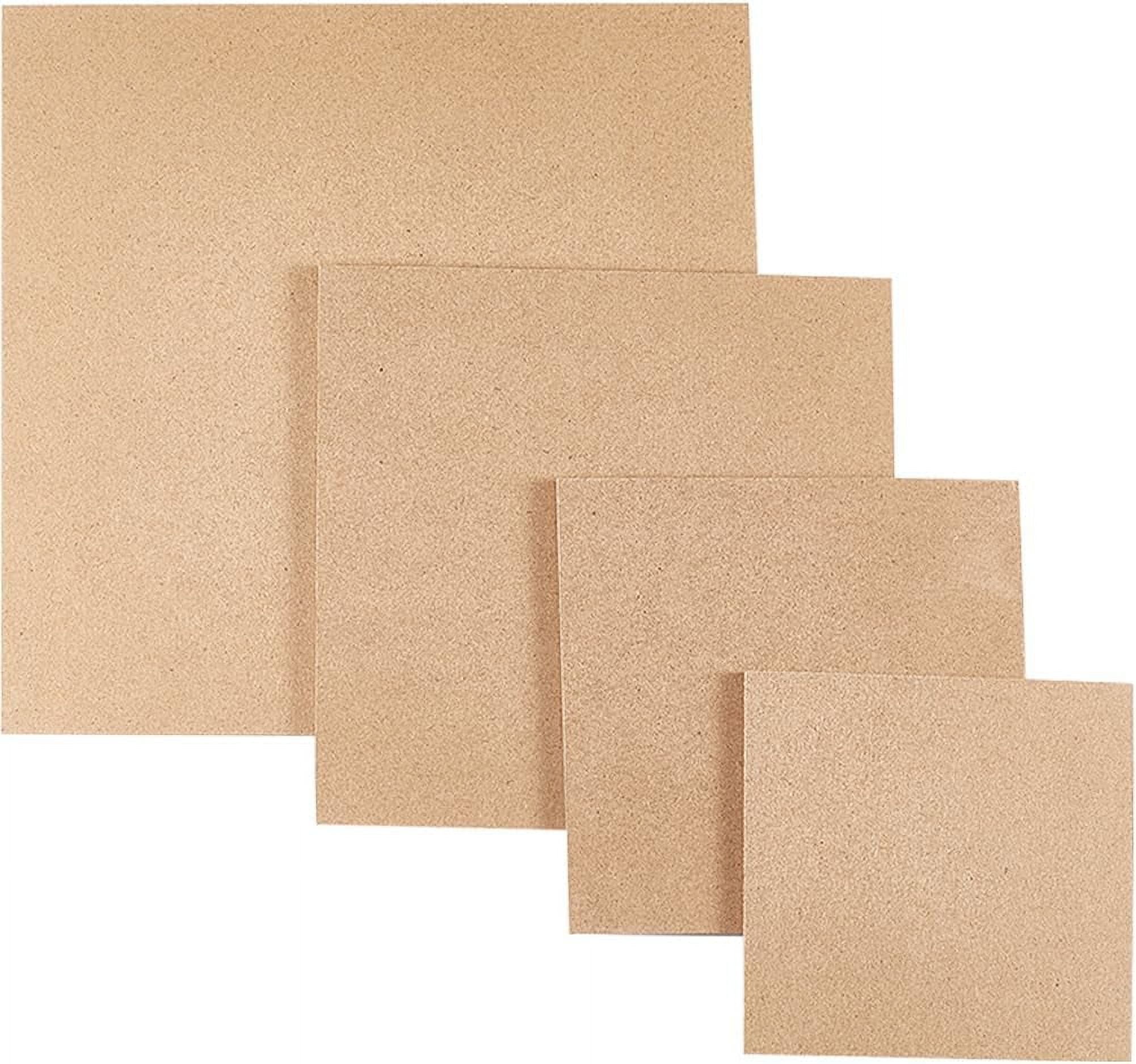 4 Sizes Square MDF Boards 7.9/5.9/4.7/3.9in for Crafts Wood Medium ...
