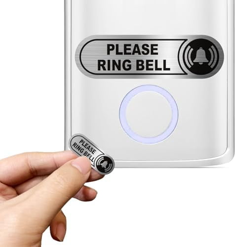 4 Sizes Tiny Please Ring Bell Sticker,Small Ring Bell Sign for Doorbell ...