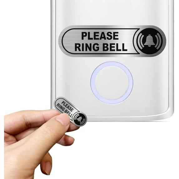 4 Sizes Tiny Please Ring Bell Sticker,Small Ring Bell Sign for Doorbell ...