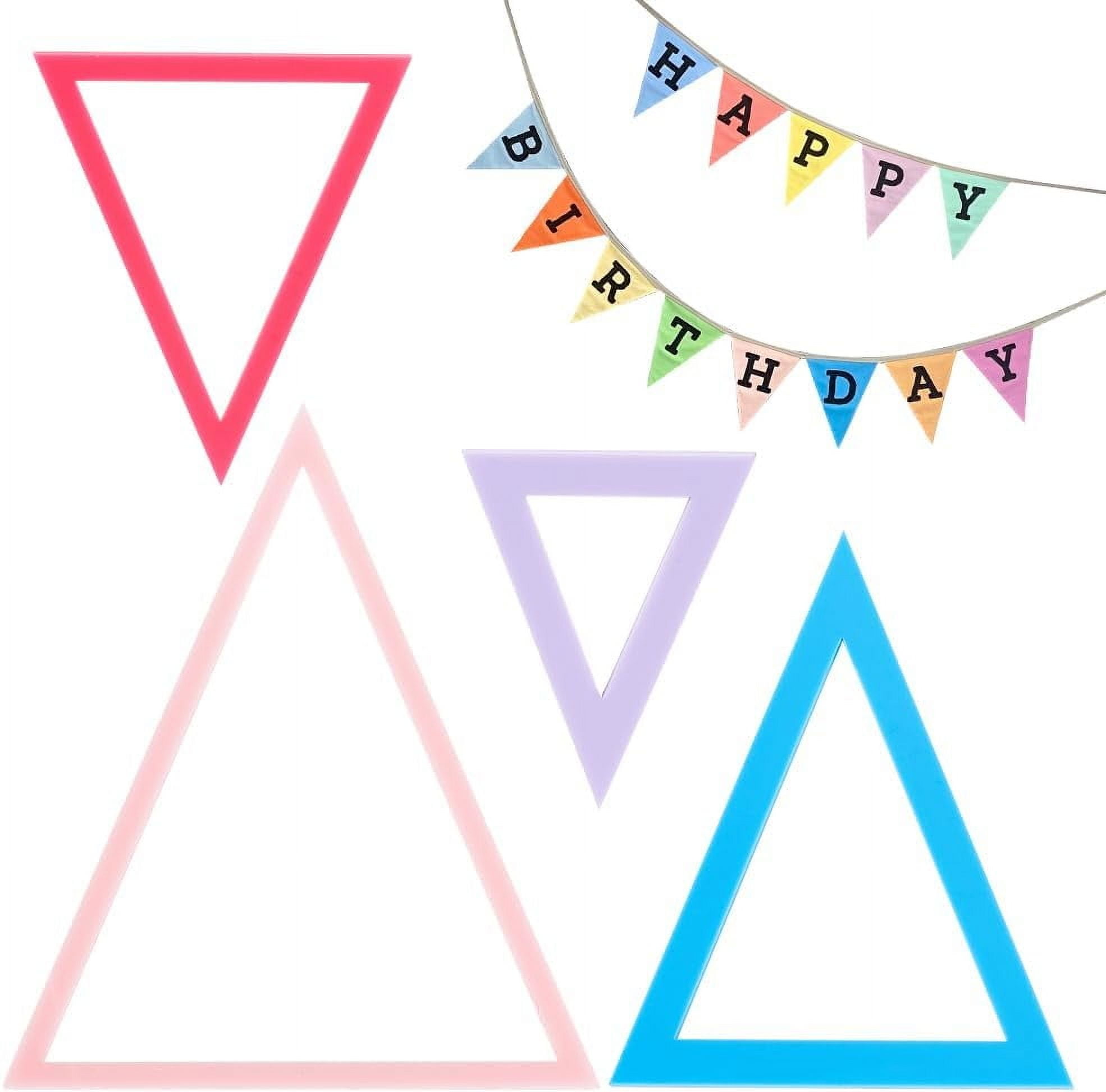 4 Sizes Triangle Sewing Templates Triangle Flag Banner Quilting ...