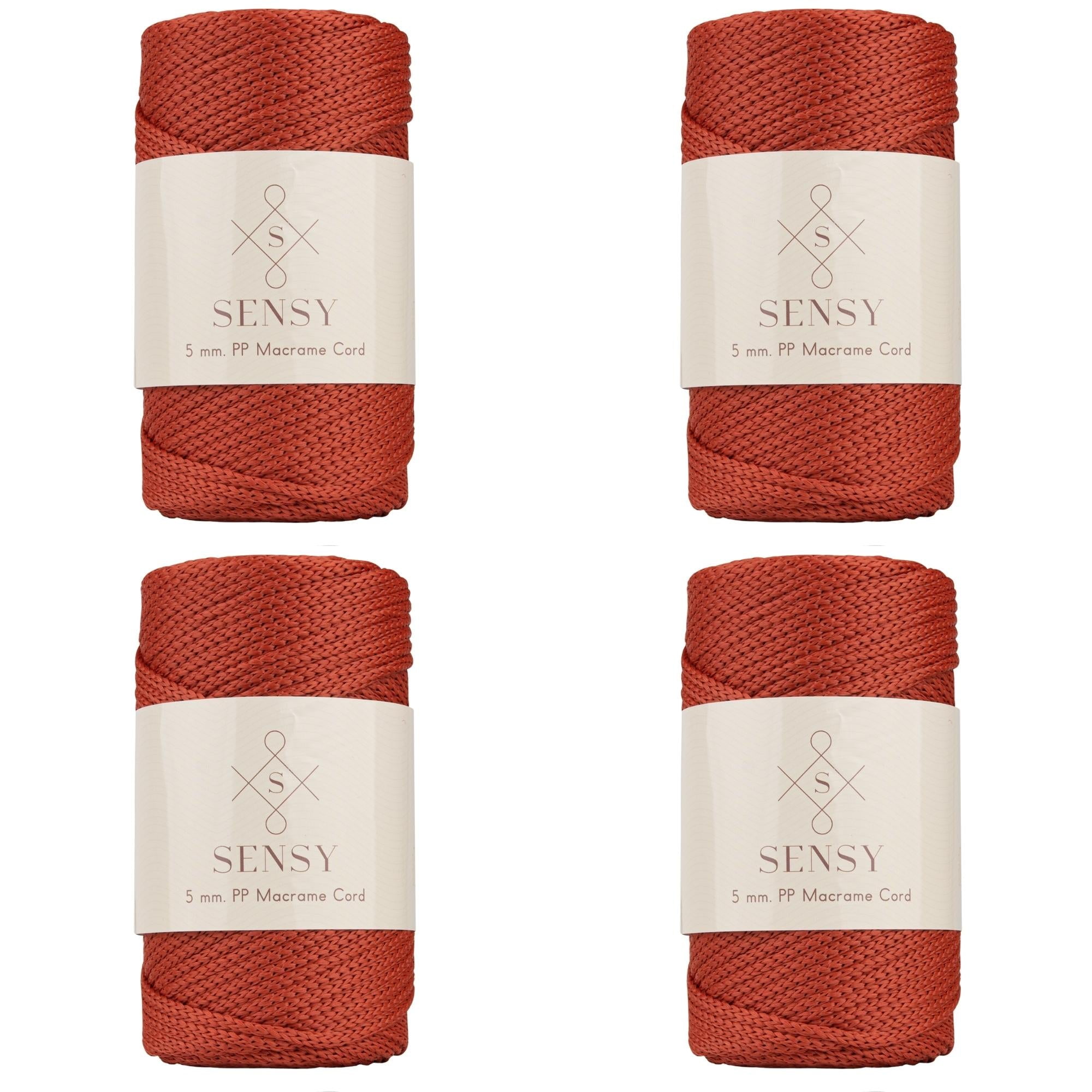 4 Skeins of Sensy Premium 5mm 104 Yards Polyester Rope 100% ...