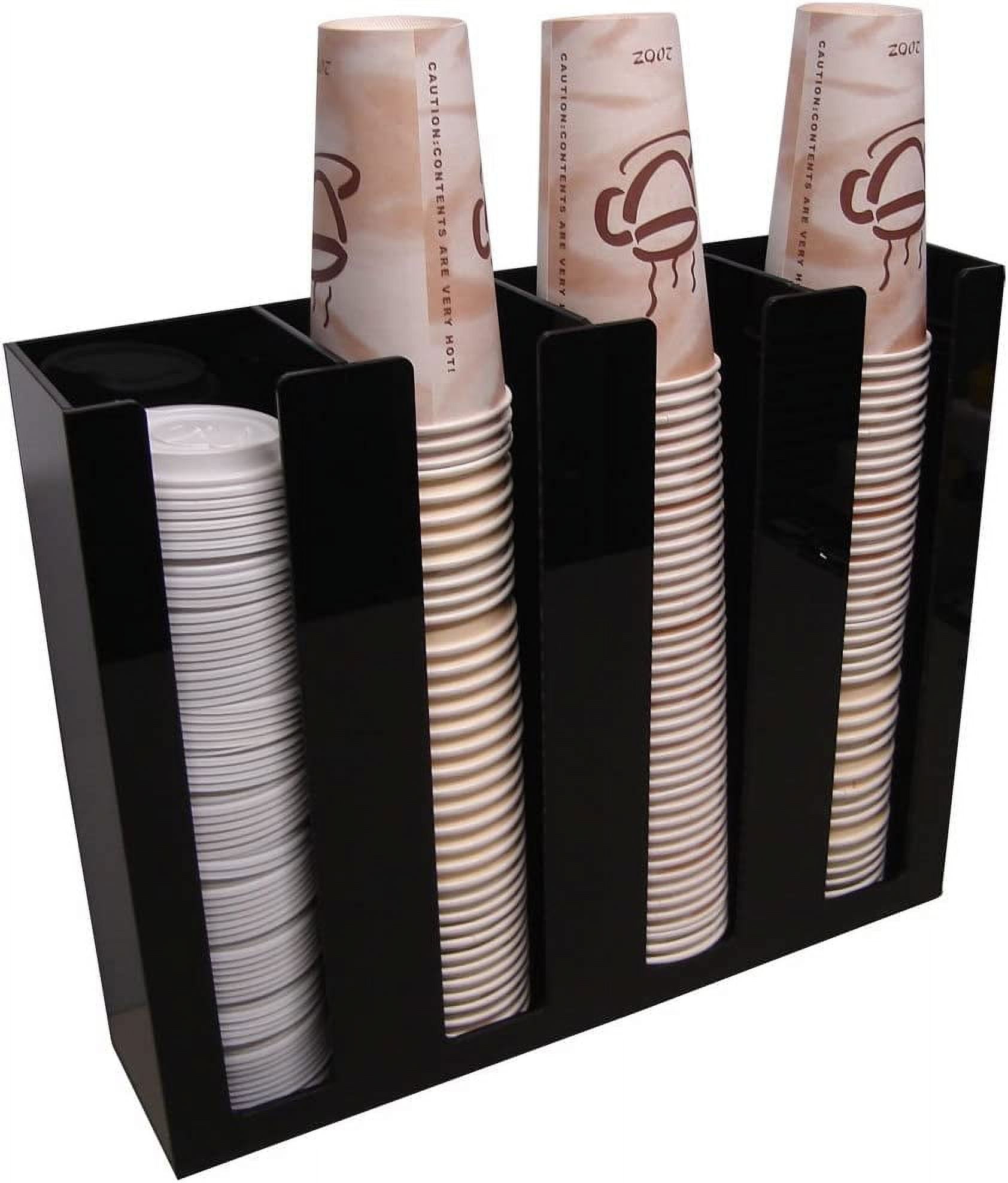 4 Sl Cup Lid Holder Dispenser Organizer Coffee Cup Caddy Organize Your ...