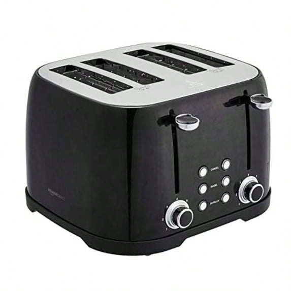 4 Slice Toaster 6 Browning Settings Removable Crumb Tray Bagel and ...