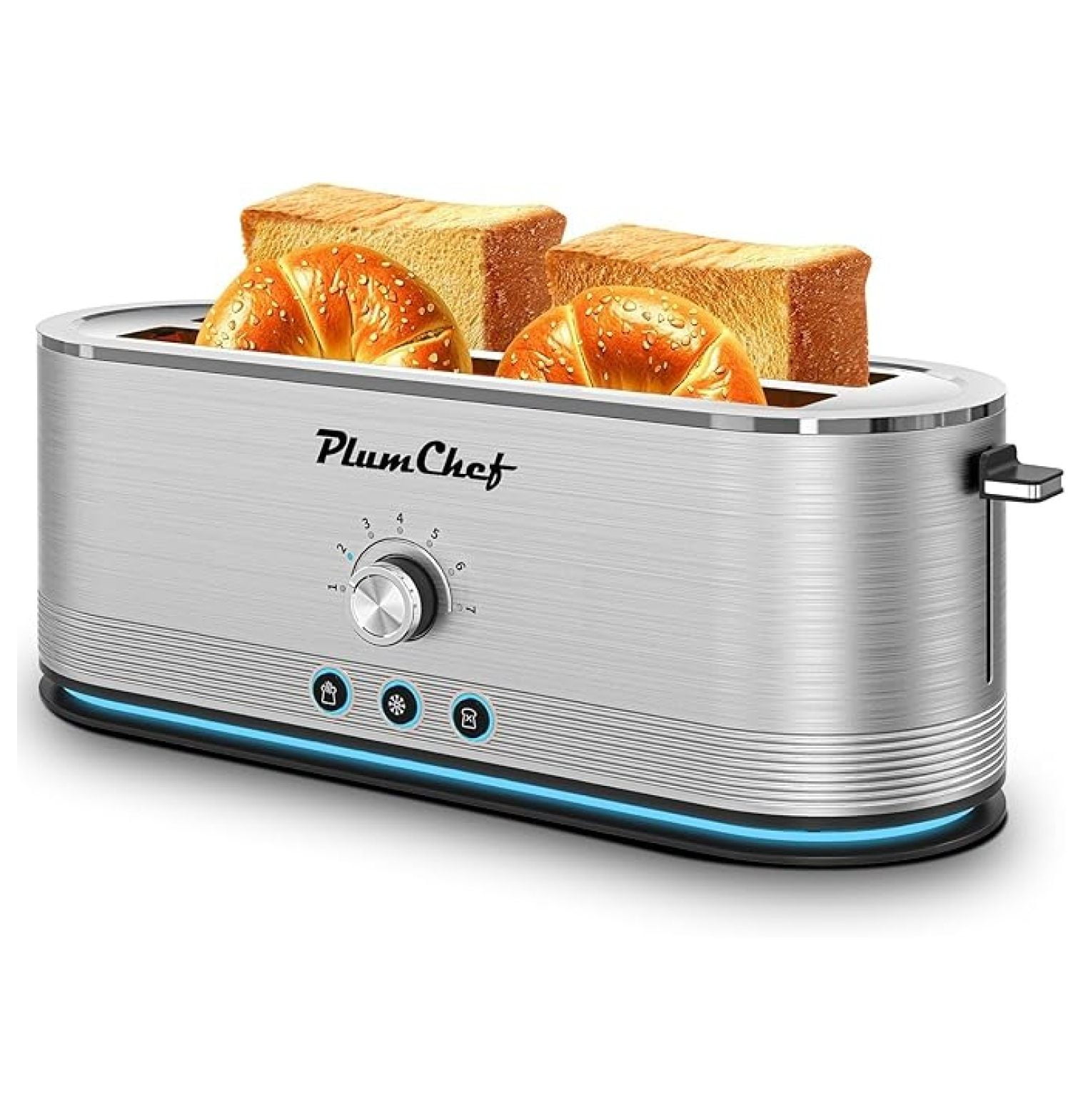 4-Slice Toaster, 7 Settings, Defrost/Reheat Functions, Removable Crumb ...